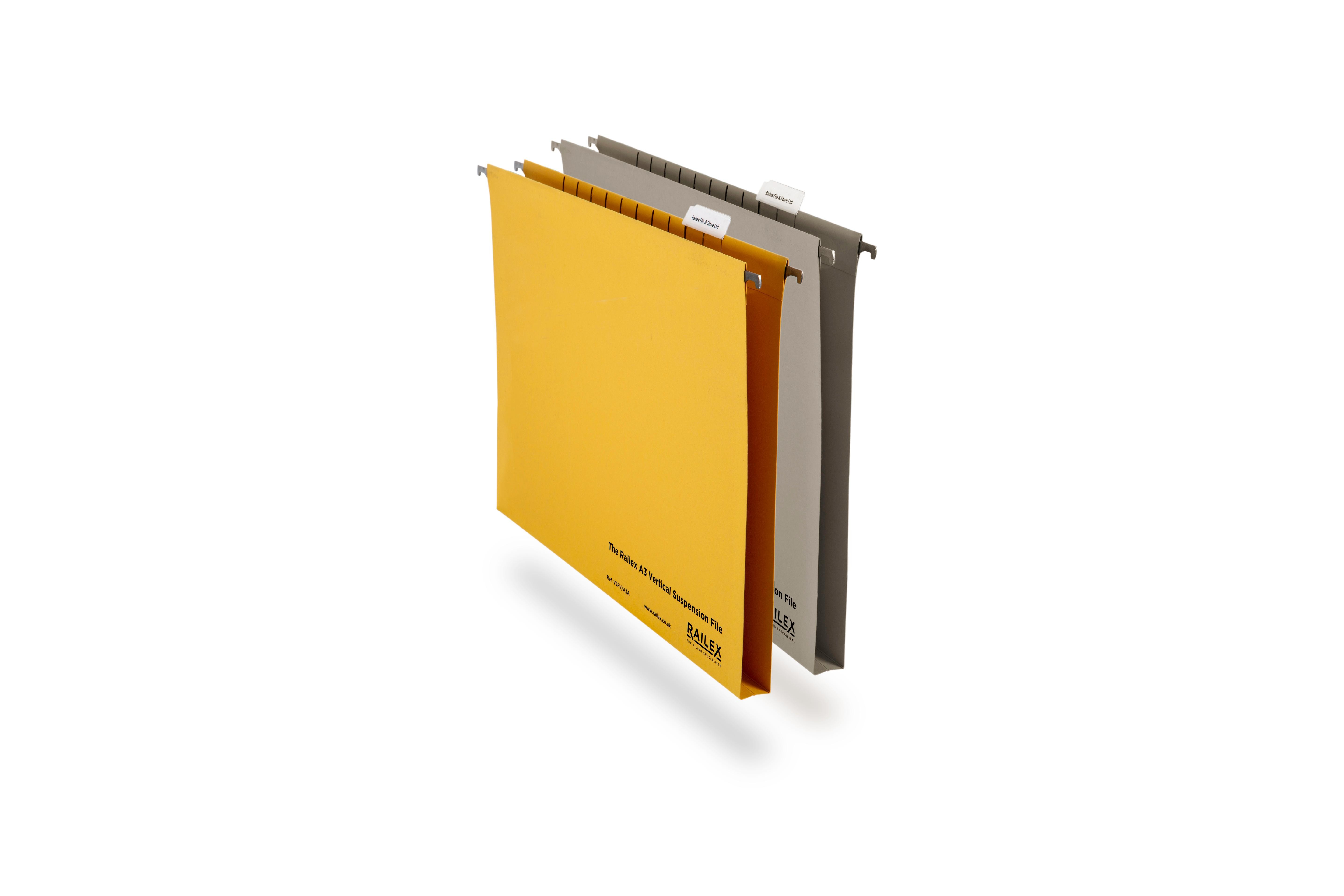 Railex - Railex A3 drawer Suspension File VSFV 400gsm Manilla PK25 ...